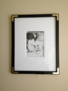 DIY: Campaign style Frame {a touch of bling} - This is our Bliss