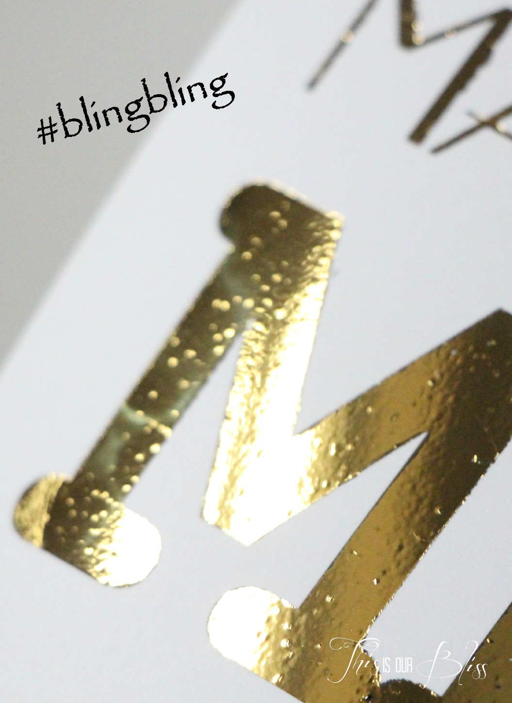 DIY Gold Foil Art - This is our Bliss