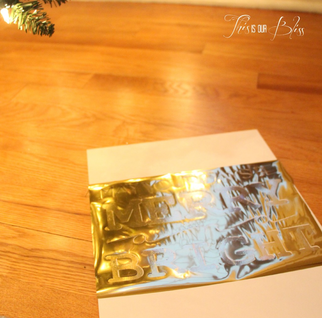DIY Gold Foil Art - This is our Bliss