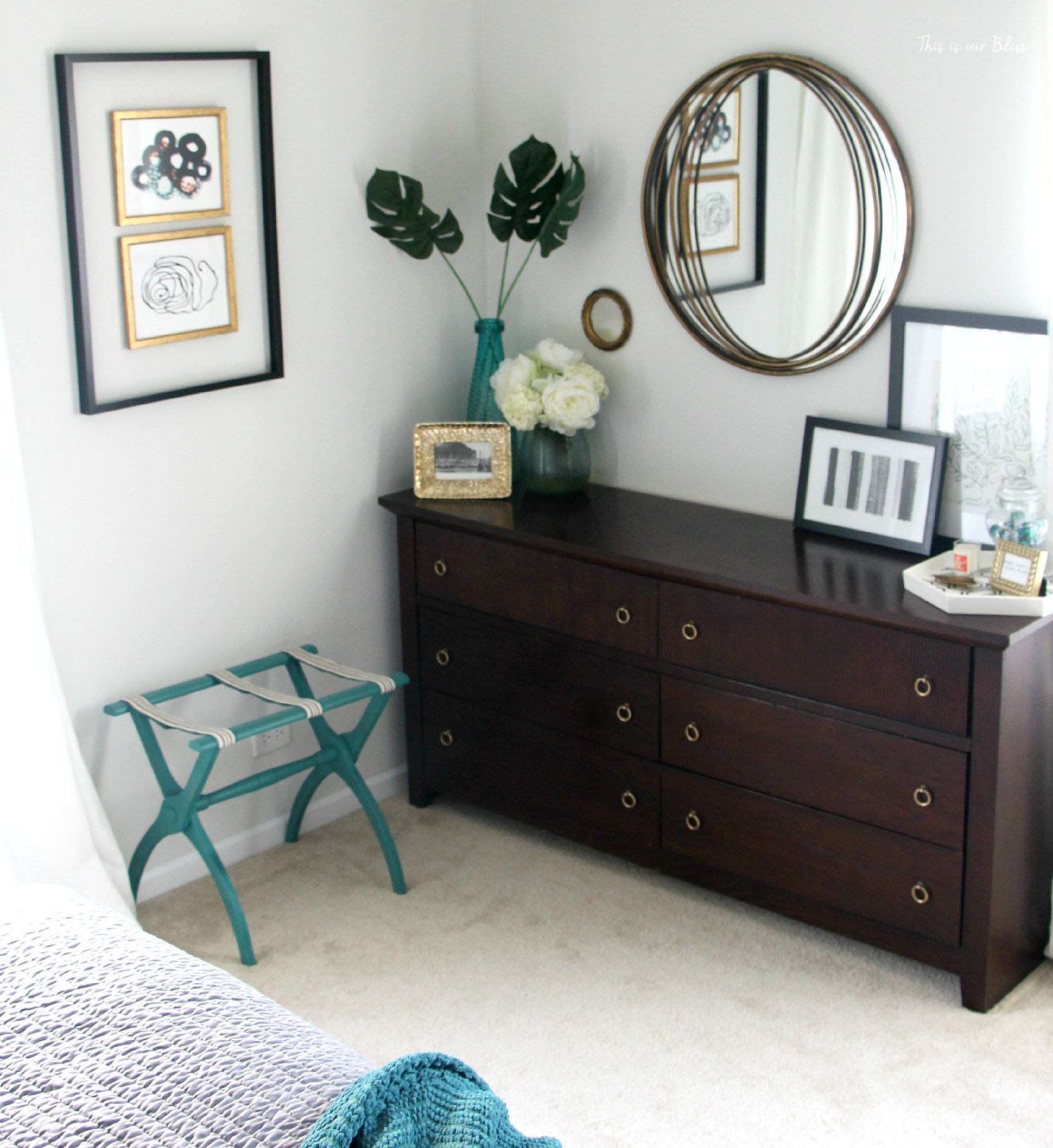 Great Find + Quick Fix #3 [Guestroom luggage rack] - This is our Bliss