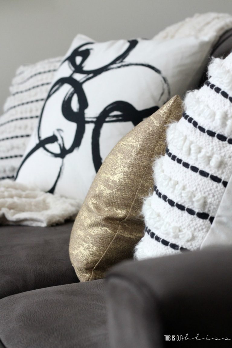 How to Style a Sofa 2 Different Ways | This is our Bliss