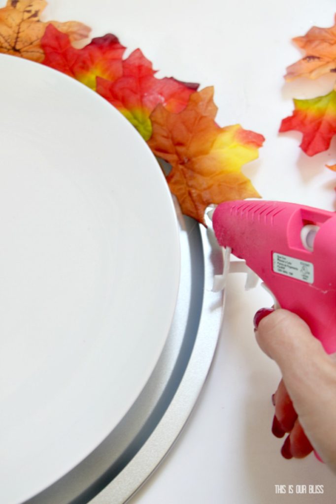 DIY Maple Leaf Charger Plate [My Dollar Store DIY] - This is our Bliss