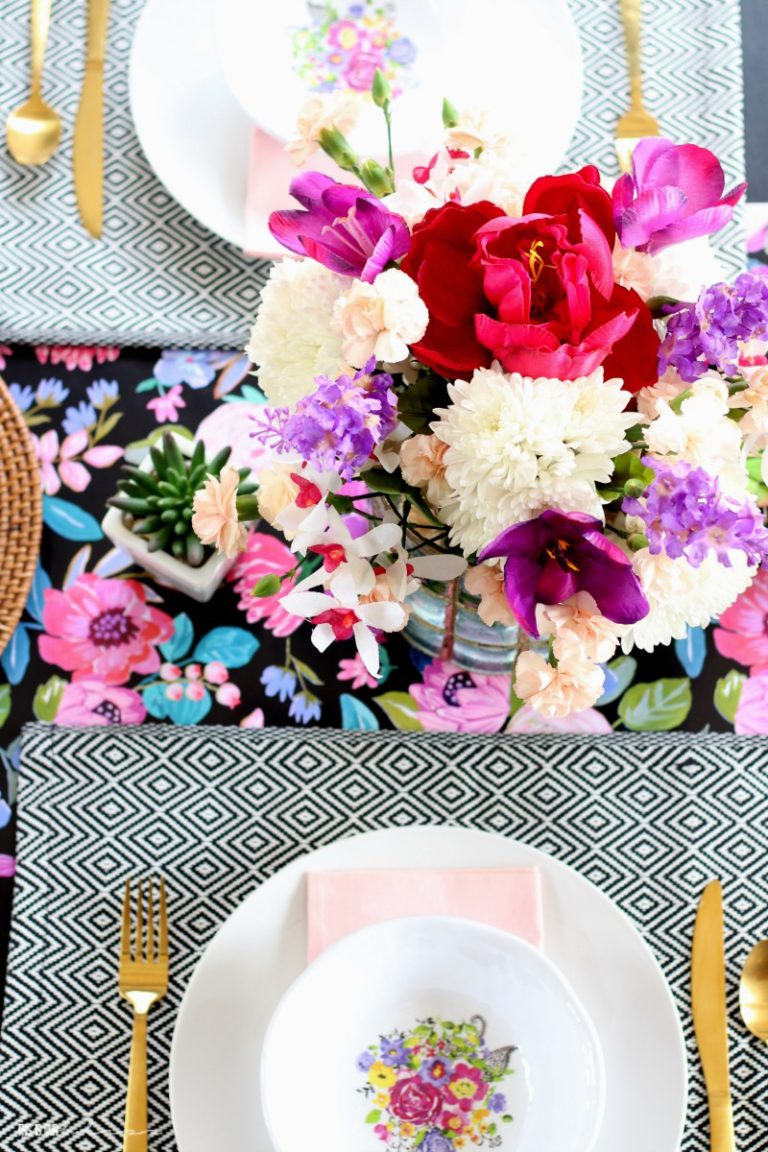 Quick and Simple Floral Arrangement using Fresh & Faux Flowers | This ...