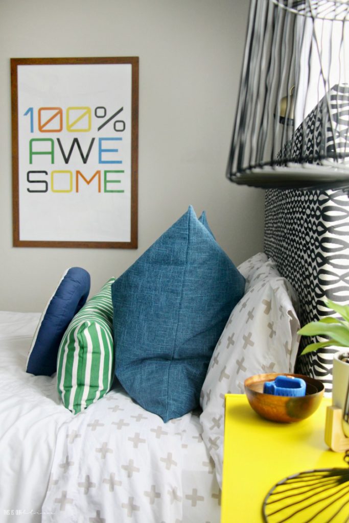 "100% AWESOME" Free Printable for Your Boy's Room | This is our Bliss