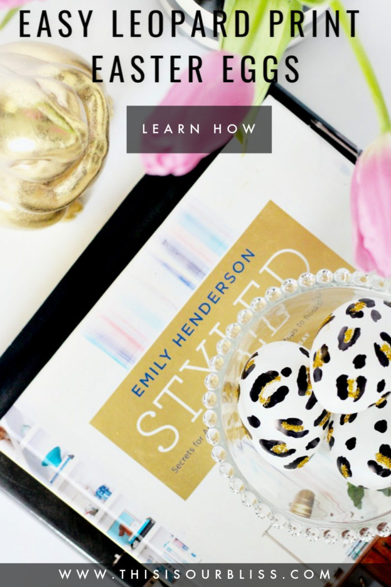 How to Make Leopard Print Easter Eggs | This is our Bliss