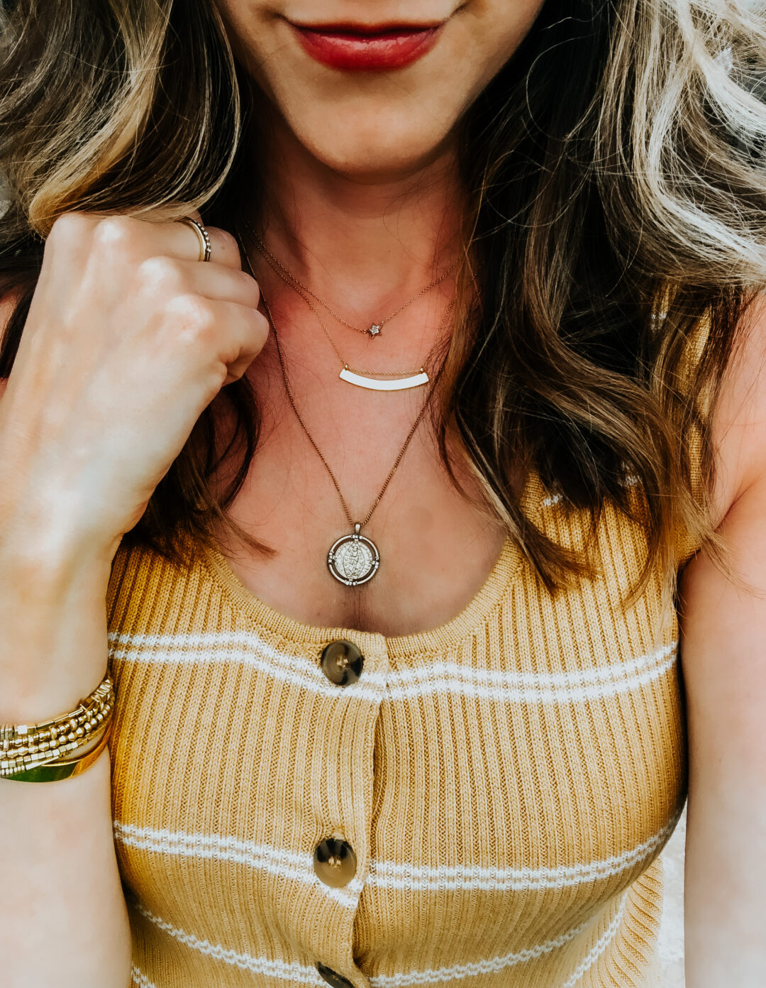 How to Layer Delicate Necklaces - This is our Bliss