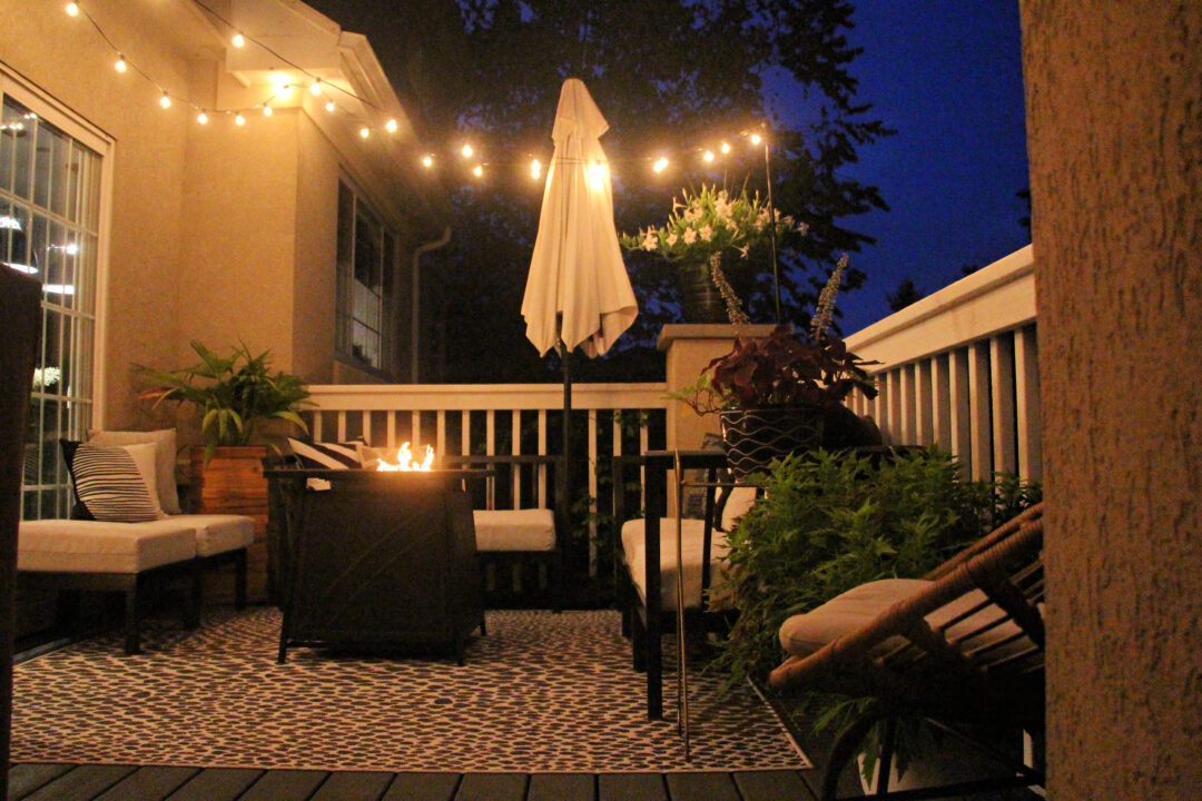 Cozy and Neutral Back Deck Refresh Reveal - This is our Bliss