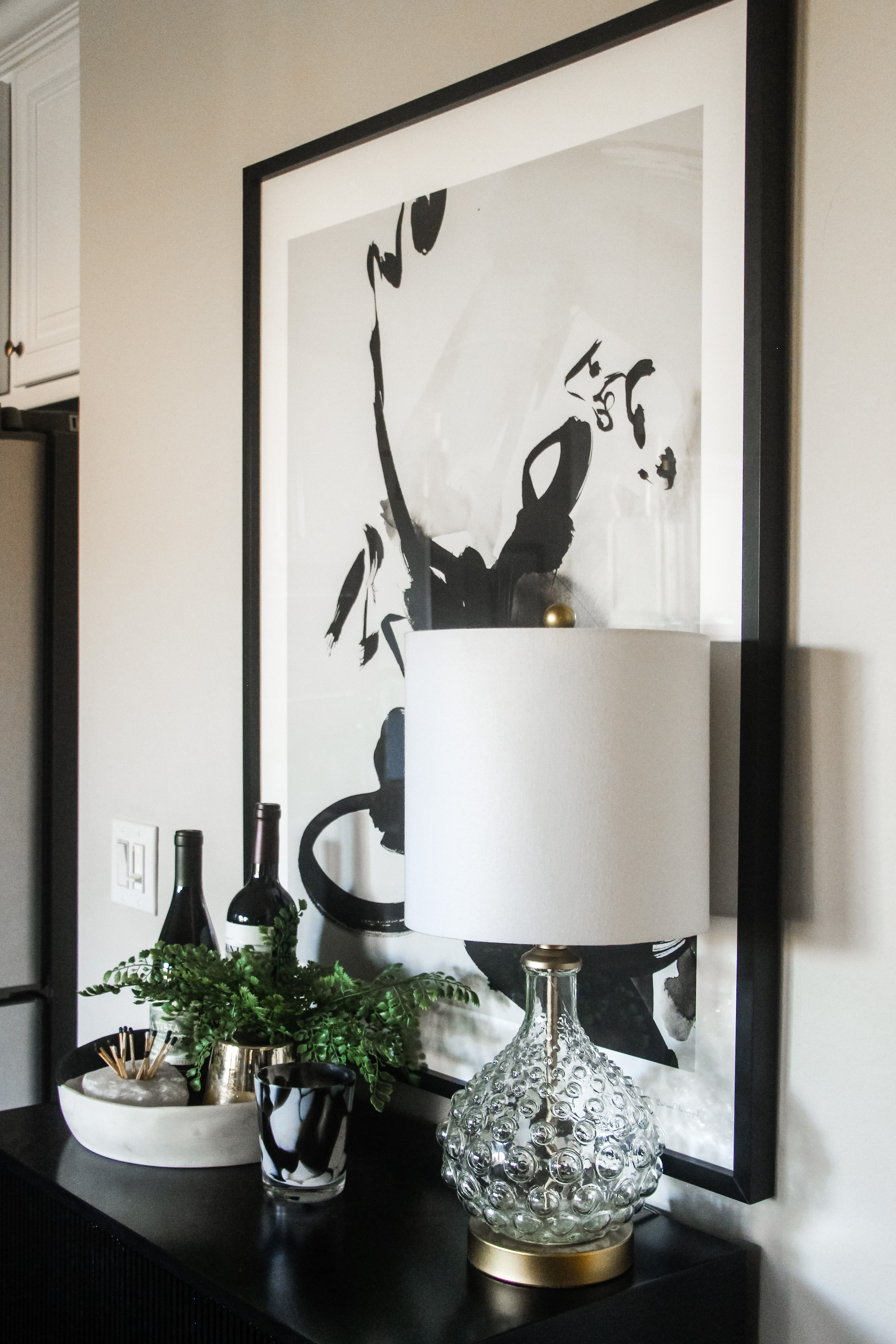 bar cabinet vignette - This is our Bliss