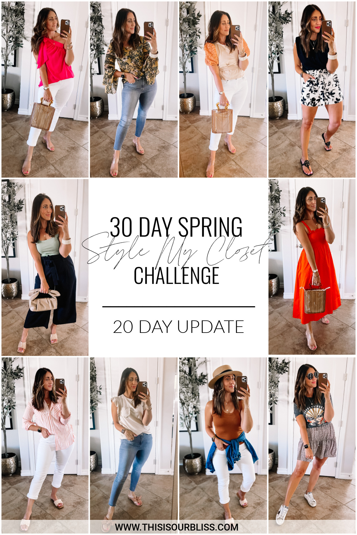 Spring Style My Closet Challenge // 20 Day Update - This is our Bliss