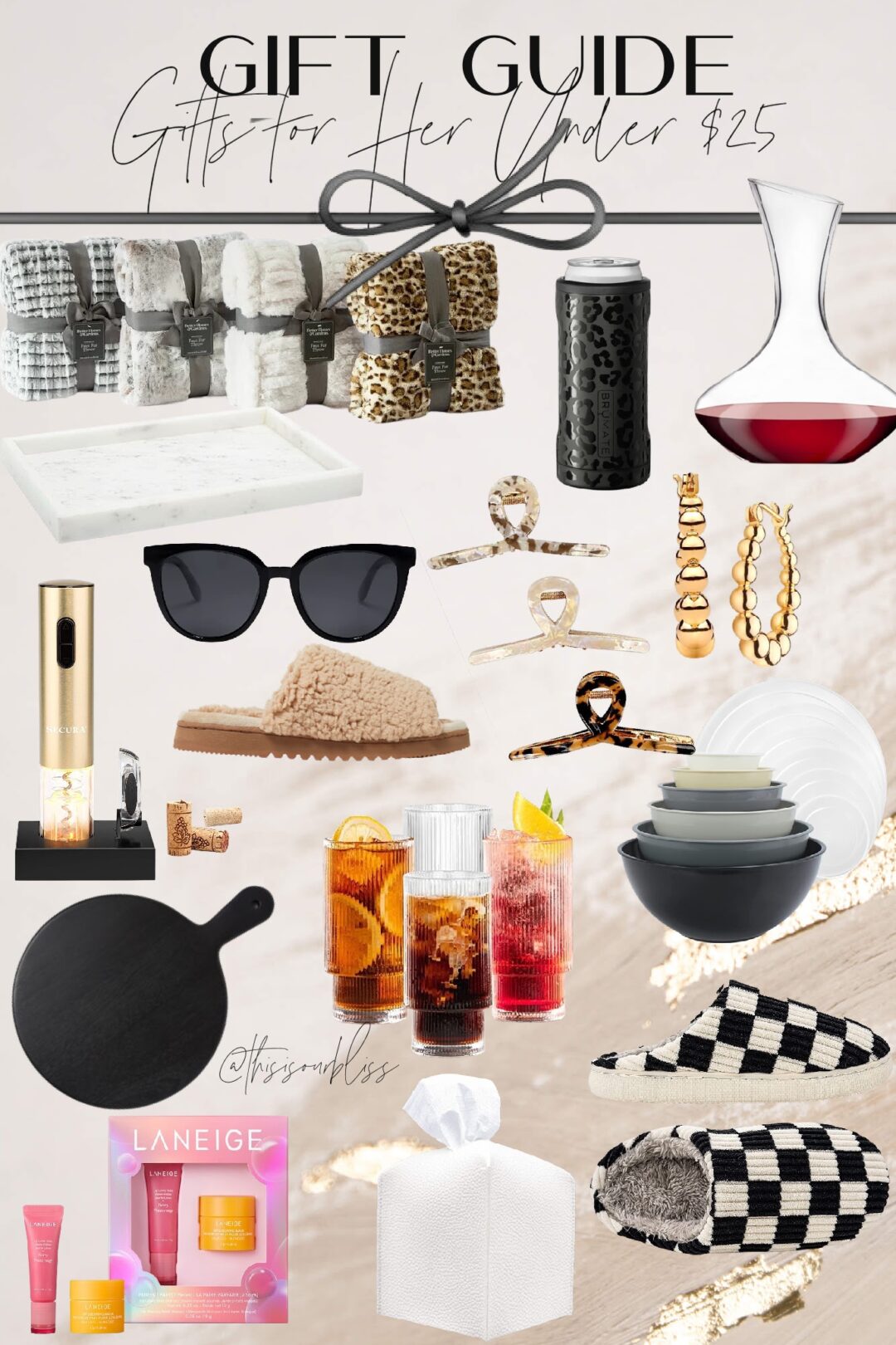 Gift Guide // Under $25 Gifts for Her - This is our Bliss
