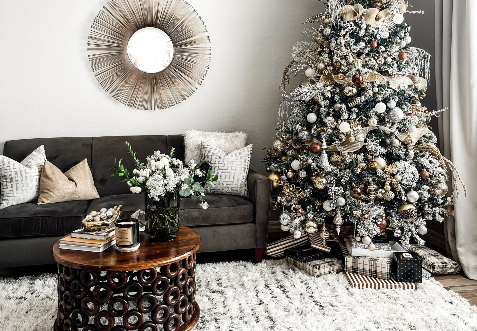 A Very Merry Holiday Home // Christmas Family Room Tour - This is our Bliss