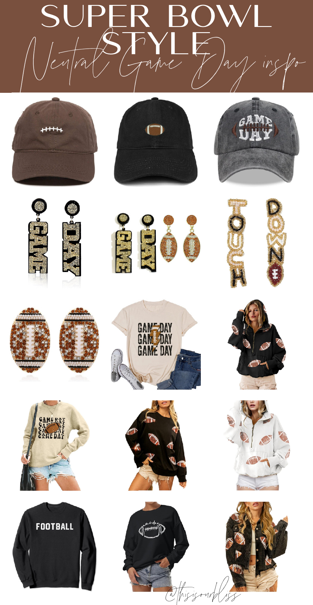 Super Bowl Outfit Ideas // This is our Bliss