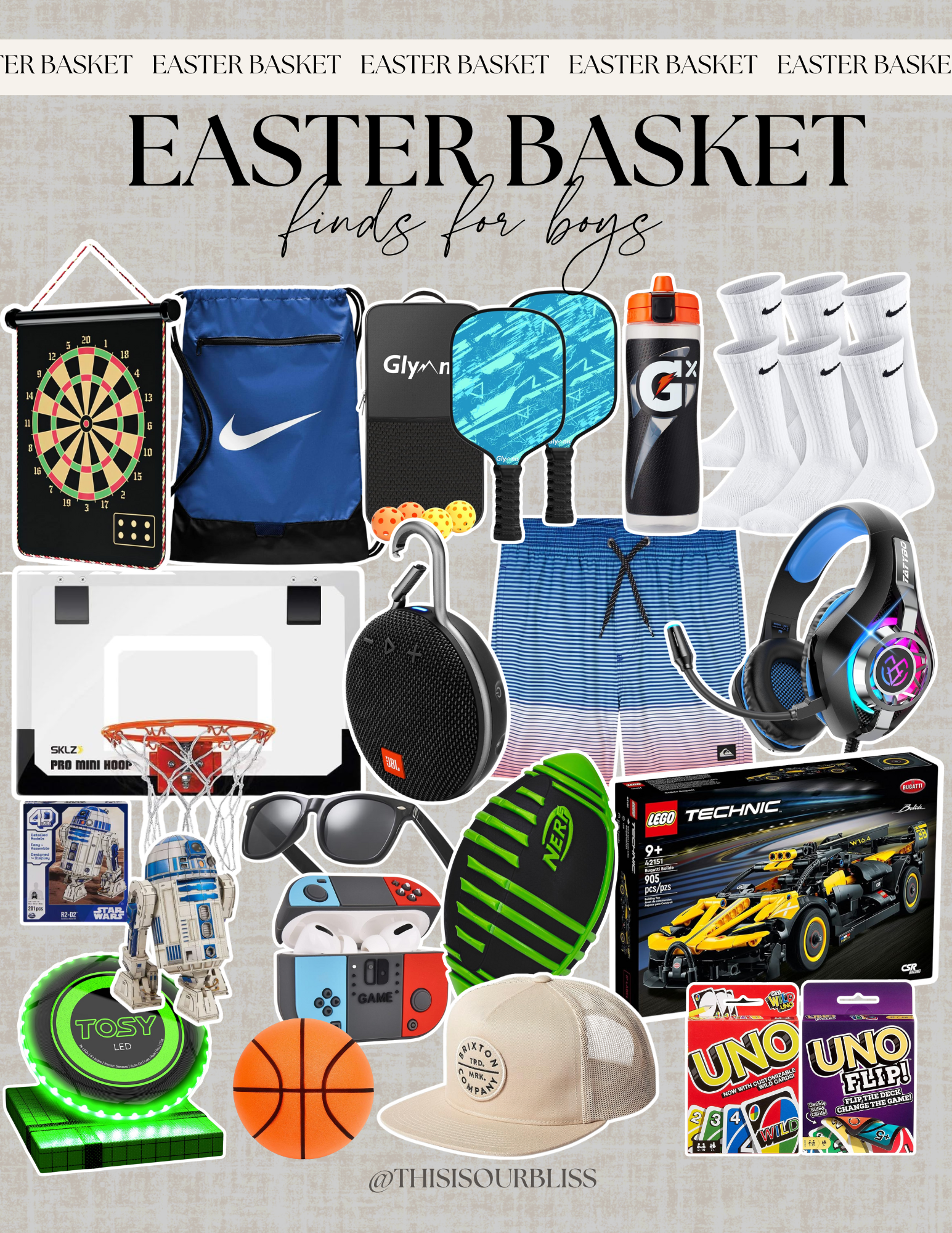 Easter Basket Filler Ideas for Your Boys - This is our Bliss
