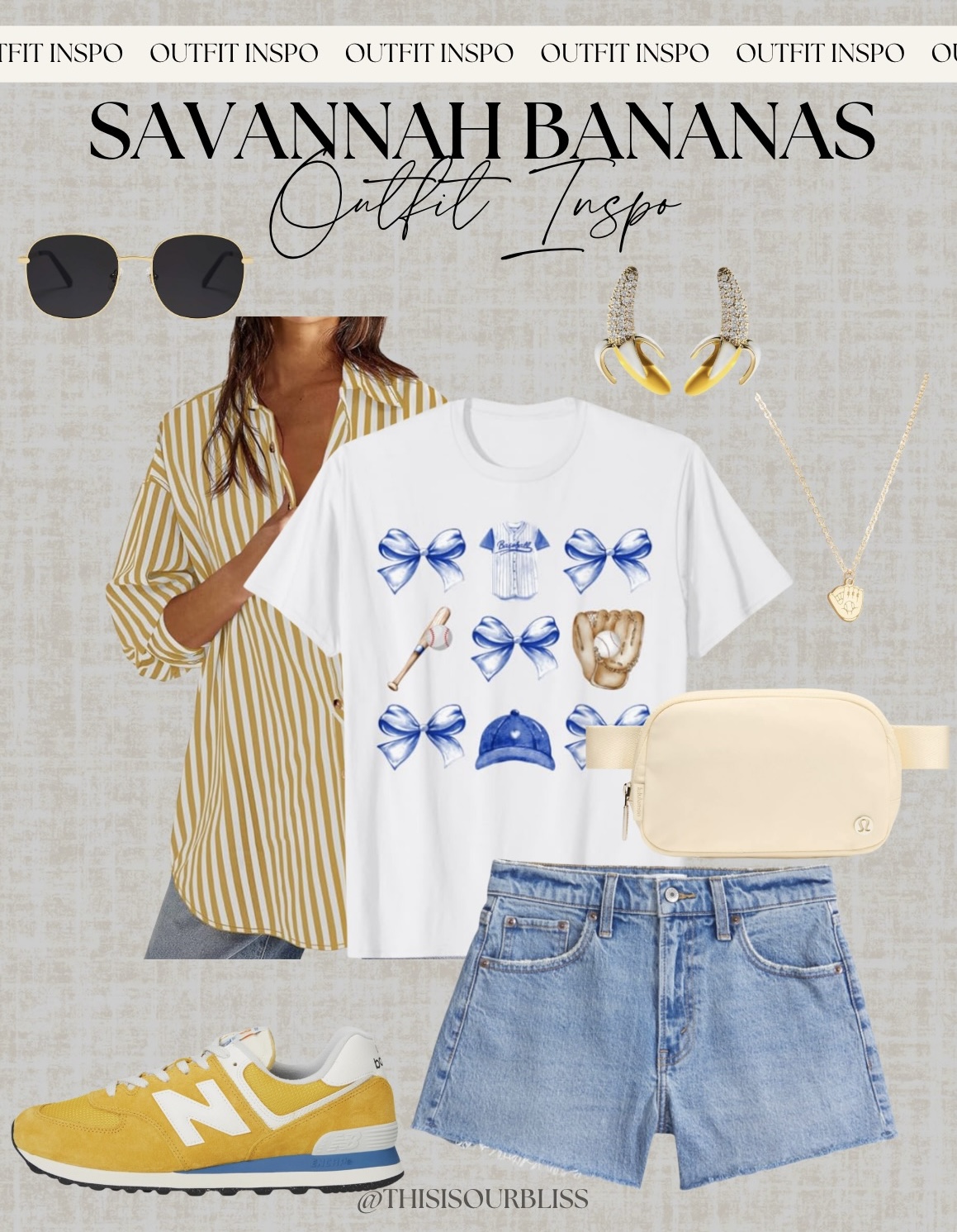 What to Wear to a Savannah Bananas Game - This is our Bliss