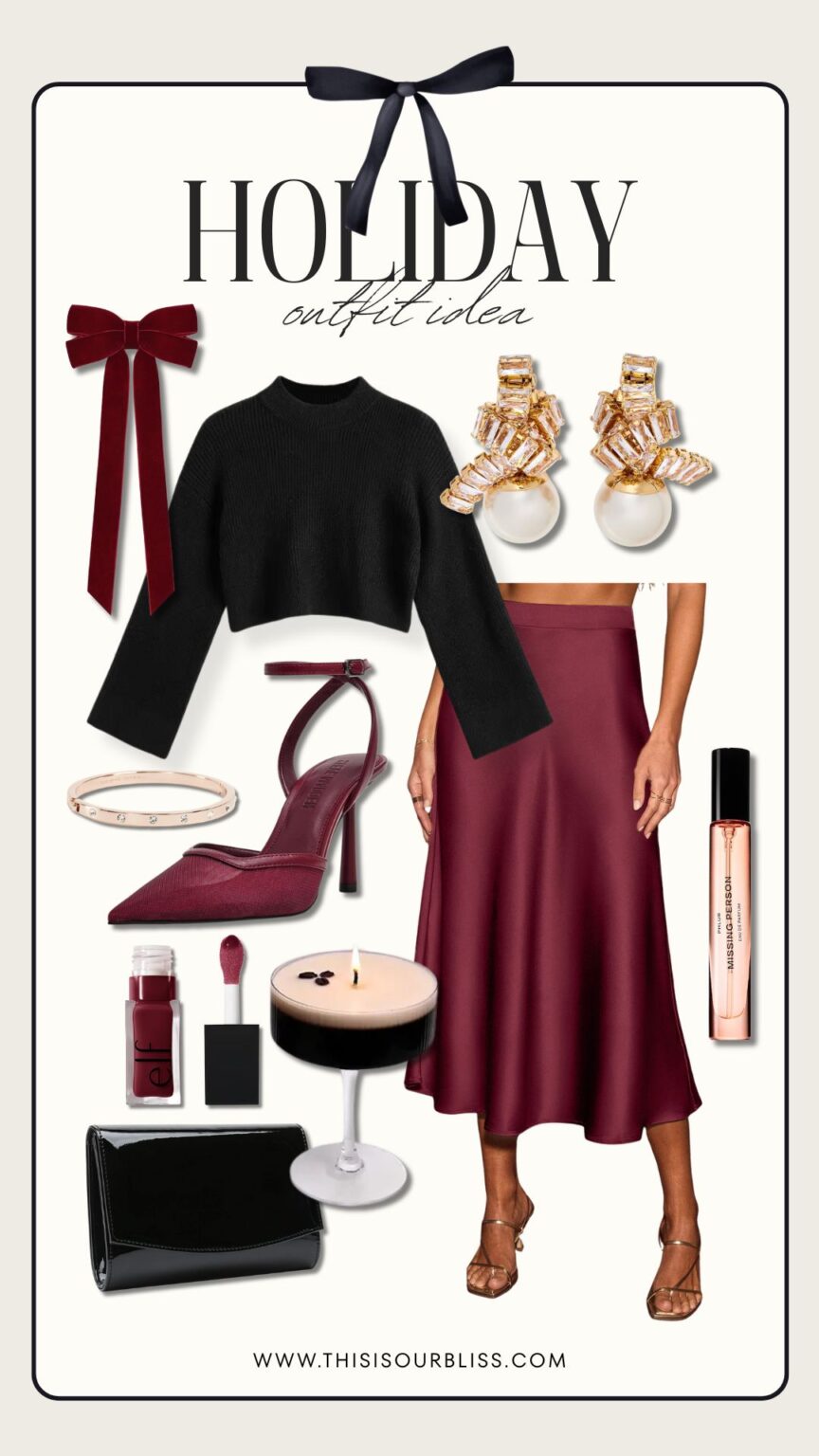 Holiday outfit inspo - dressy holiday style - This is our Bliss - This ...