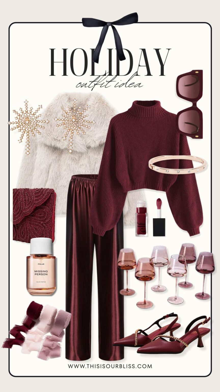 Holiday outfit inspo - dressy holiday style - This is our Bliss - This ...