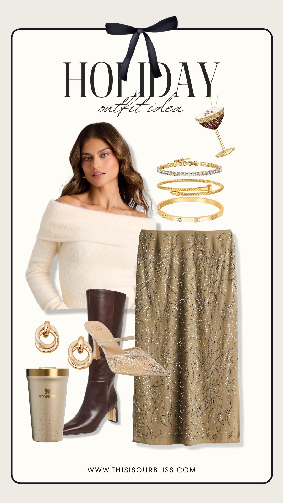 Holiday outfit inspo - dressy holiday style - This is our Bliss - This ...